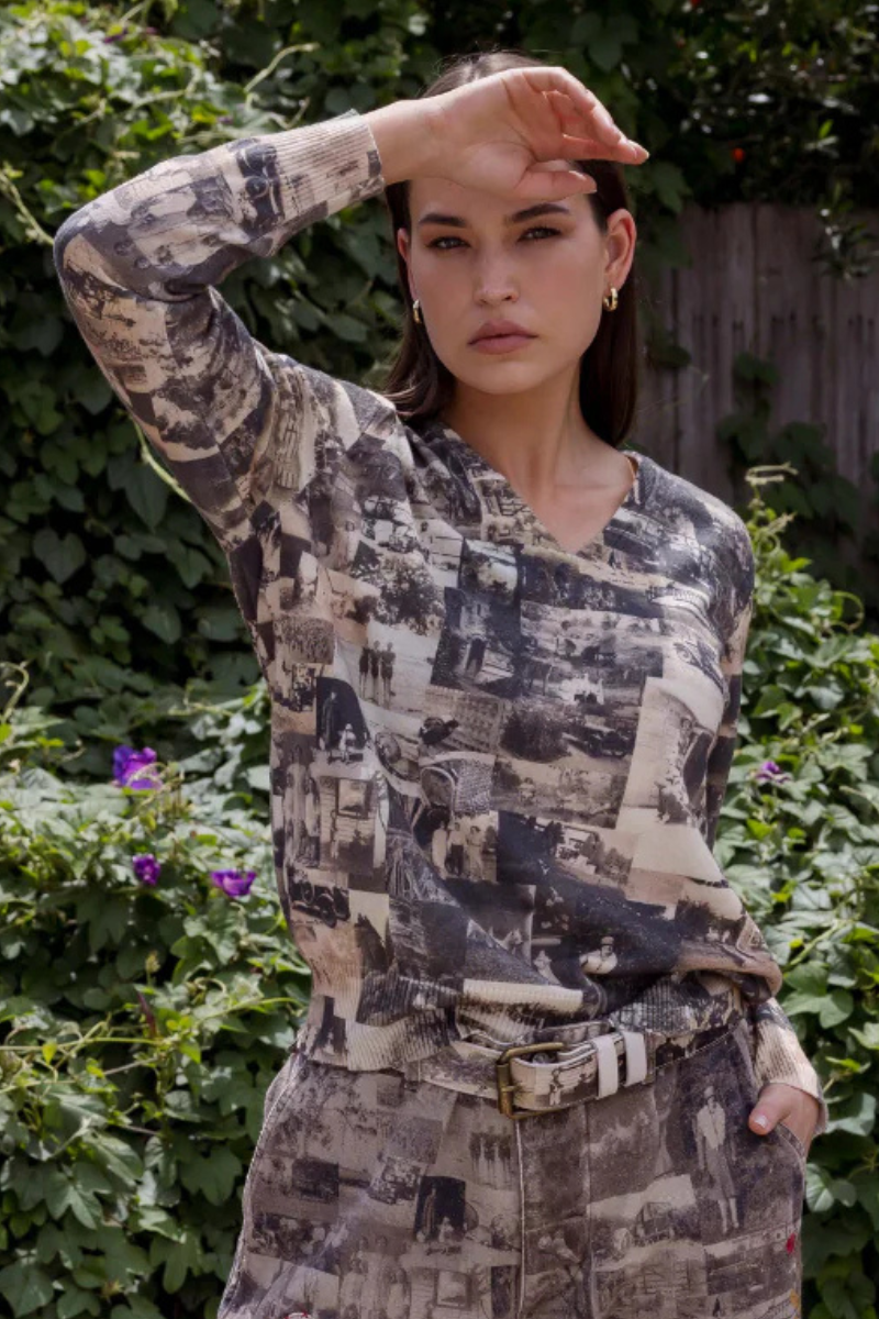 M A Dainty | Family Frames Jumper | Bonfire